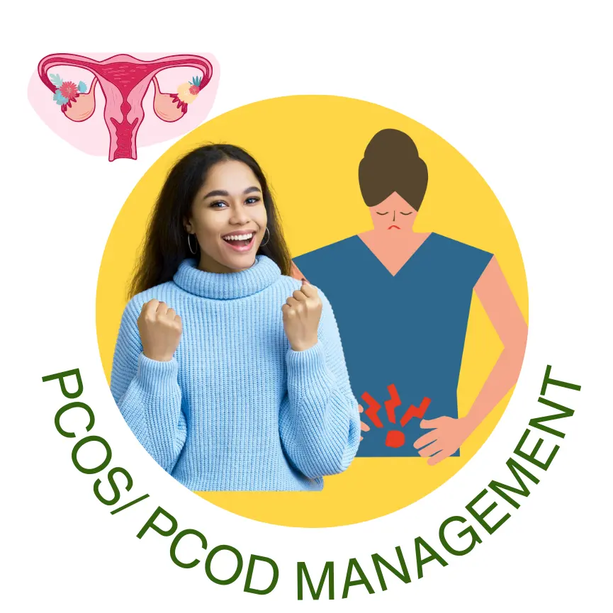 Weight loss with PCOS management - Nourish Veda by Dietitian Riyaa